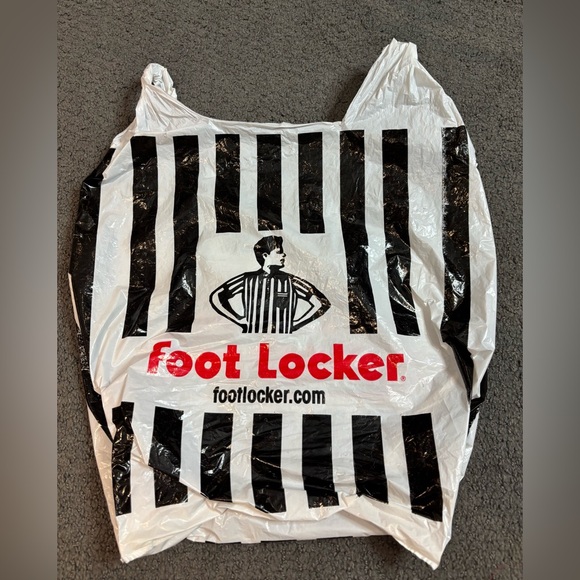 Foot Locker | Bags | Vintage Footlocker Iron Man Black White Plastic ...
